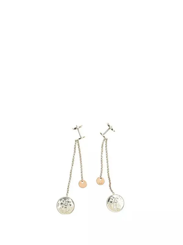 Hermès Ex Libris Swing Earrings - Pink