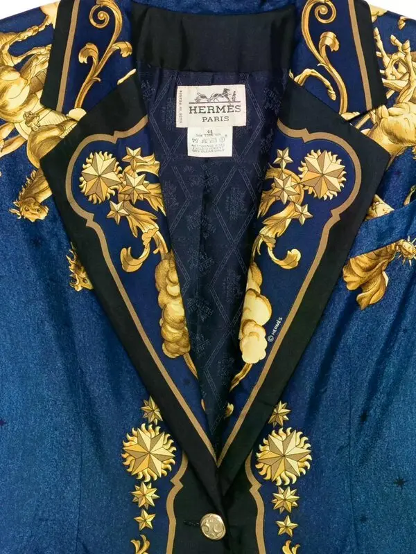 Hermès 1990s Silk Jacket