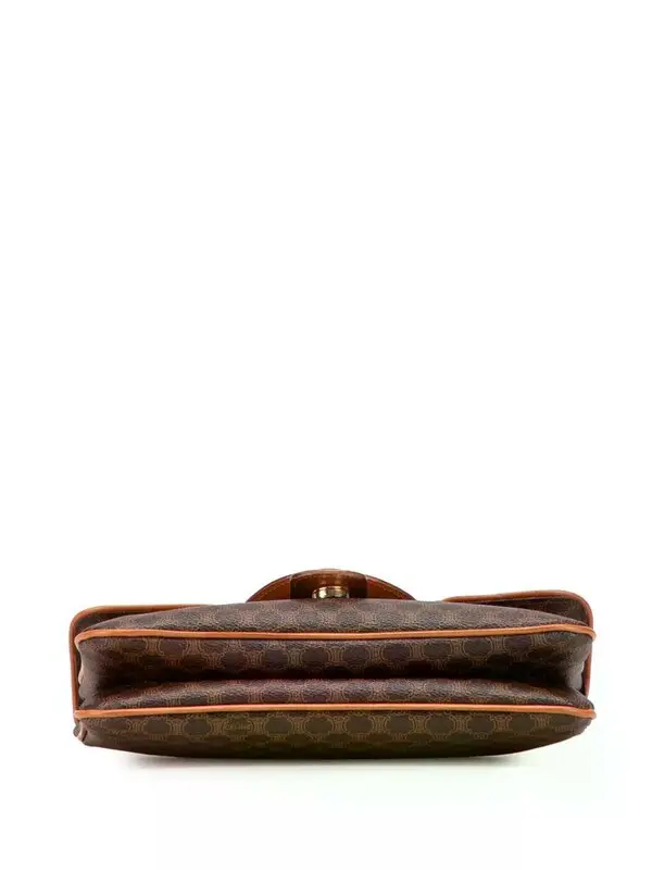 Celine 20th Century Macadam Coated Canvas Clutch