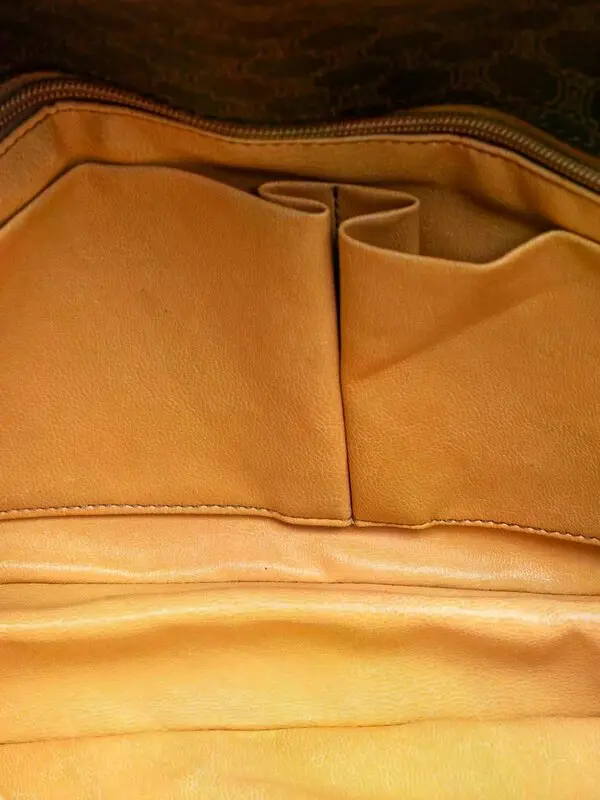 Celine 20th Century Macadam Coated Canvas Clutch