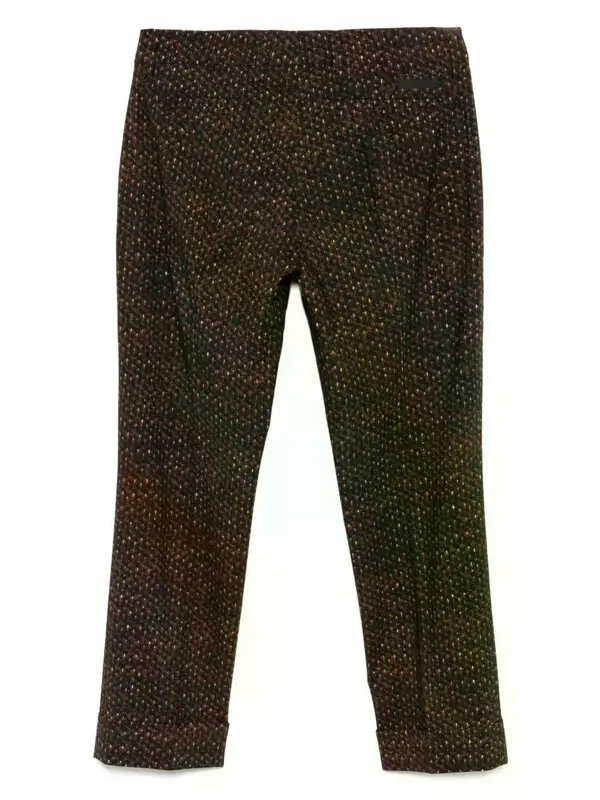 Prada Printed Cropped Trousers