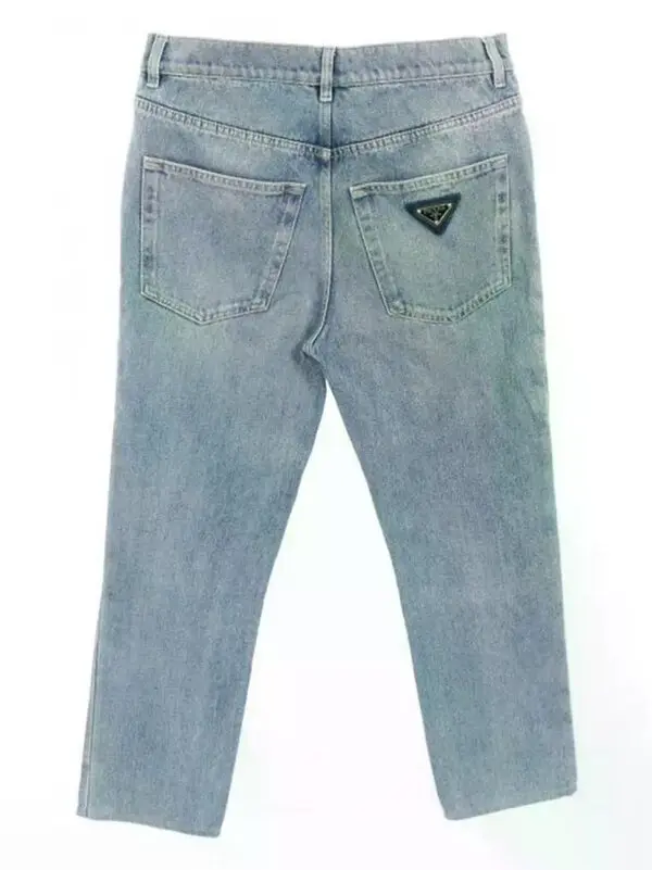 Prada 2000s 5-pocket Jeans With Triangle Plaque