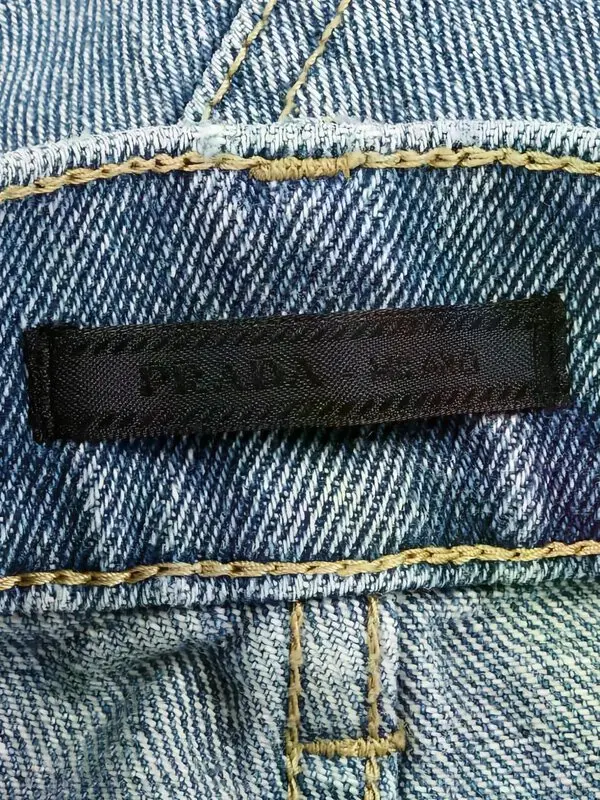 Prada 2000s 5-pocket Jeans With Triangle Plaque