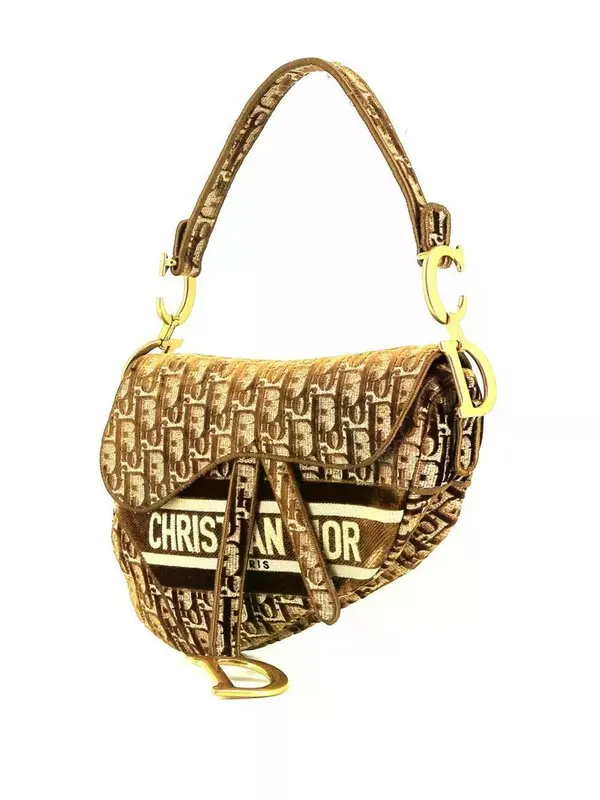 Dior Oblique Saddle Handbag - Brown