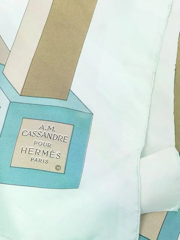 Hermès Cassandre Silk Scarf - Green