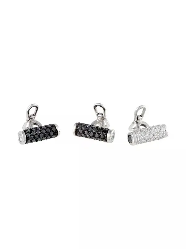De Grisogono 18k White Gold Diamond Cufflinks - Silver