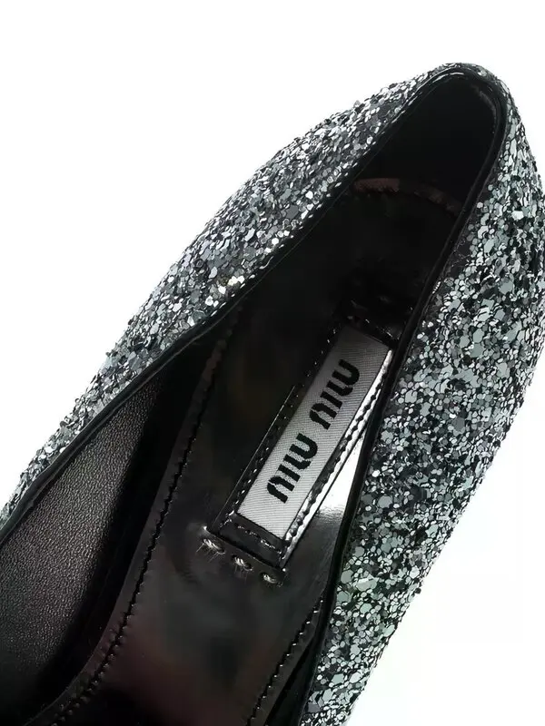 Miu Miu 130mm Glittered Pumps