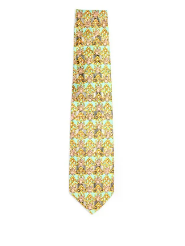 Versace Medusa-motif Silk Tie - Green