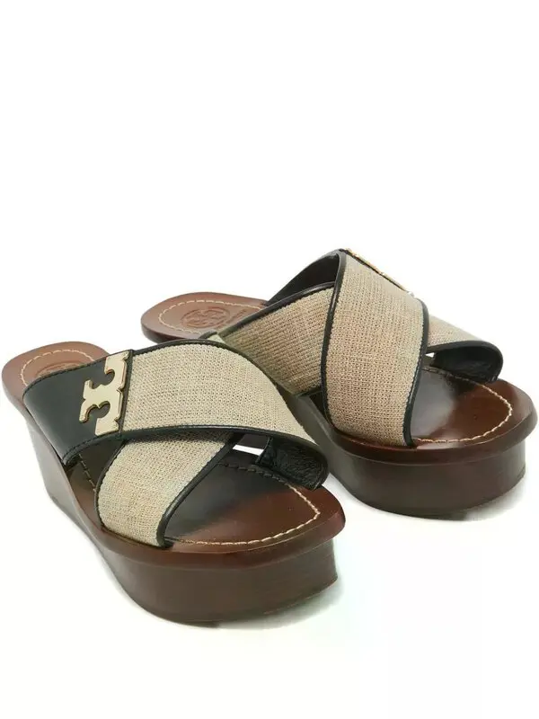 Tory Burch 55mm Cross-strap Wedge Sandals