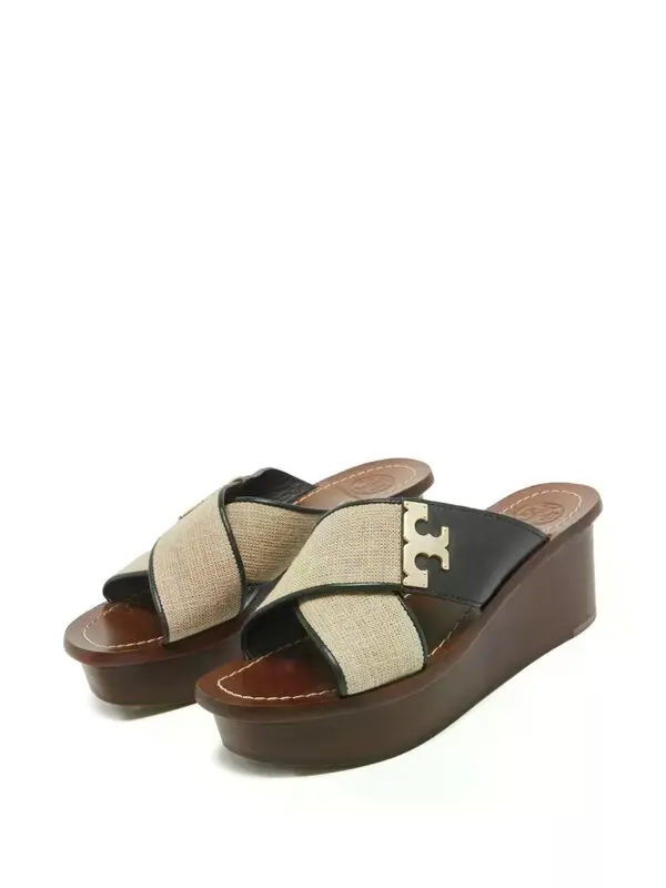 Tory Burch 55mm Cross-strap Wedge Sandals