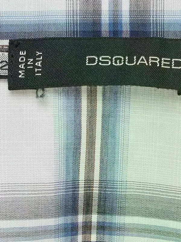Dsquared2 Cap-sleeve Plaid Shirt