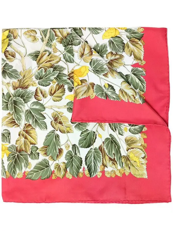 Hermès L'arbre De Soie Silk Scarf - Red