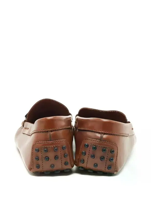 TOD'S Vintage Leather Loafers - Brown