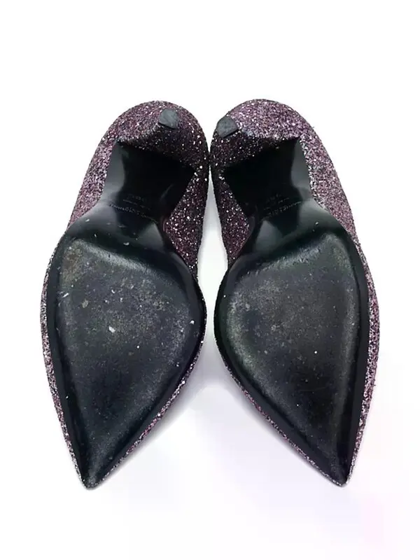 Saint Laurent Glitter Pointed-toe Pumps
