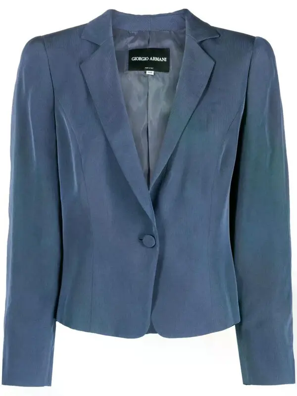Giorgio Armani 2000s Single-breasted Silk Blazer