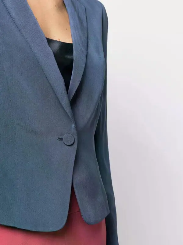 Giorgio Armani 2000s Single-breasted Silk Blazer