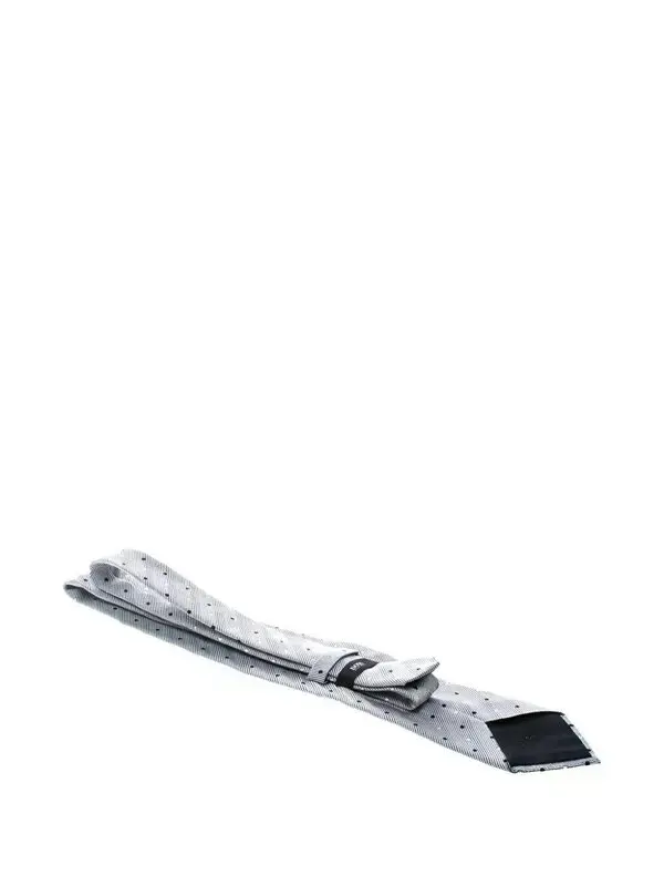 BOSS Jacquard Polka-dot Tie - Grey
