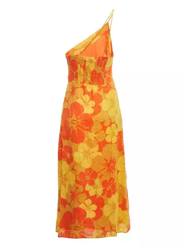 faithfull the brand one shoulder dress Sola Maxi Dress Iris