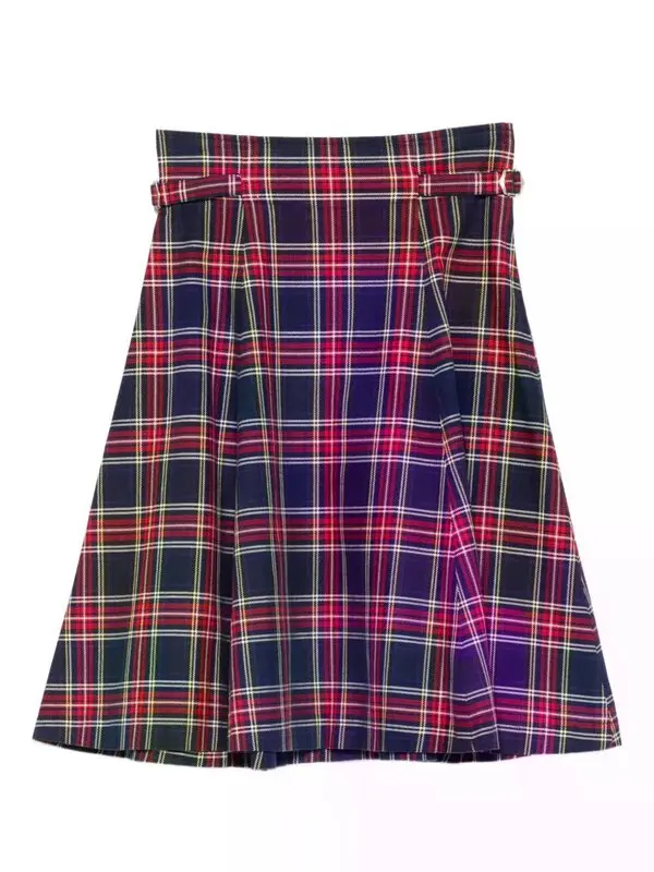 Comme Des Garçons 1990s Checked-pattern Skirt