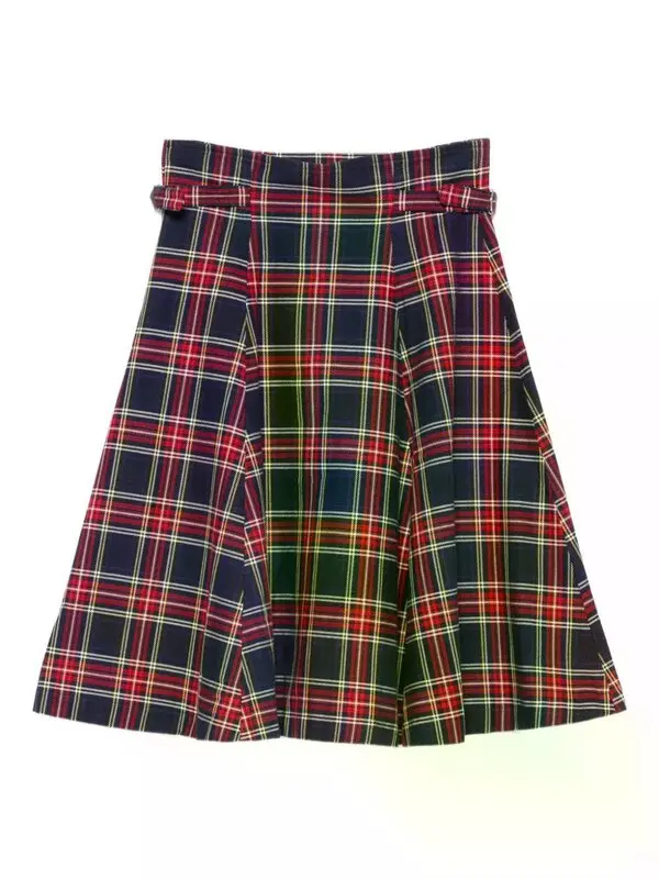 Comme Des Garçons 1990s Checked-pattern Skirt