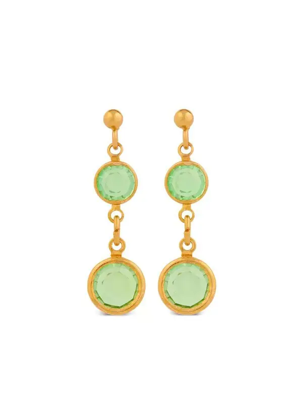 SUSAN CAPLAN 1990 Rediscovered Drop Earrings - Gold