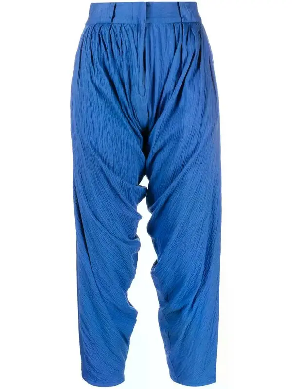Versace 1970s Draped Cropped Trousers