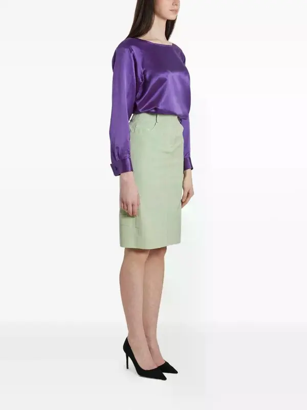 Dior 1990s Wool Midi Skirt