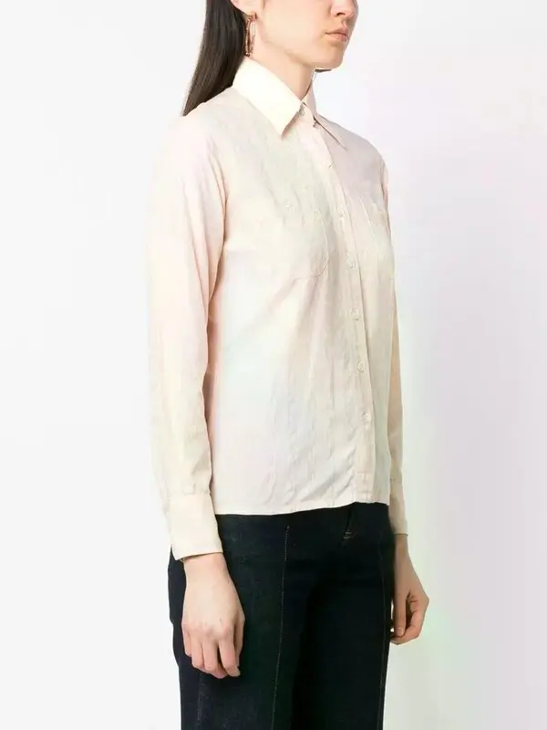 Celine 1970s Graphic-print Cotton Shirt