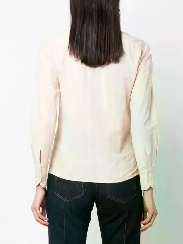 Celine 1970s Graphic-print Cotton Shirt