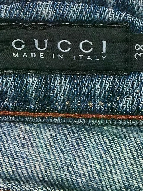 Gucci 2006 Embroidered Jeans