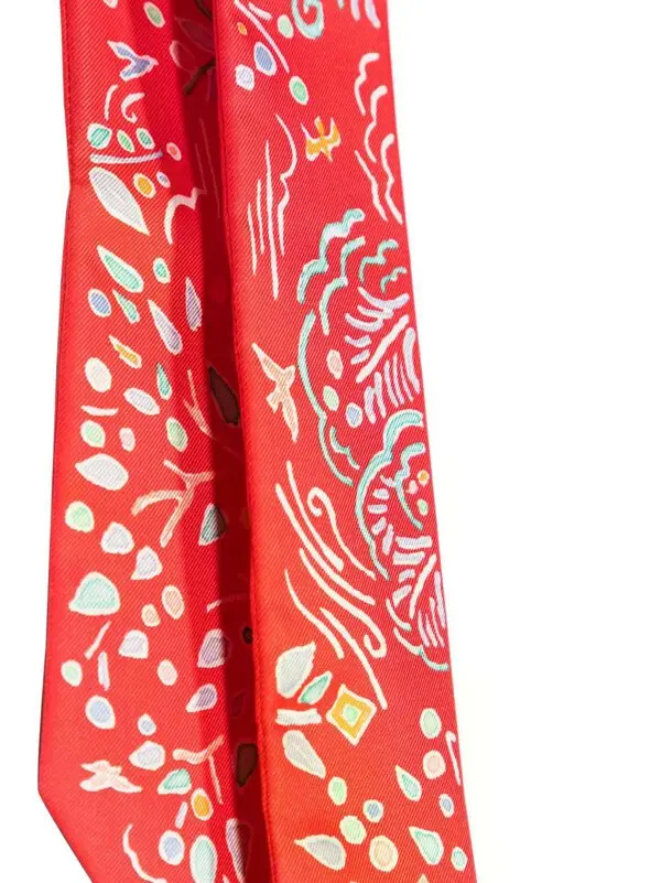 Hermès Do Re Boucles Silk Twilly Scarf