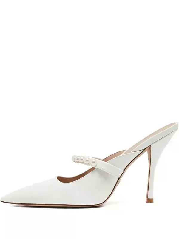 STUART WEITZMAN 110mm Pearl-strap Pointed-toe Mules
