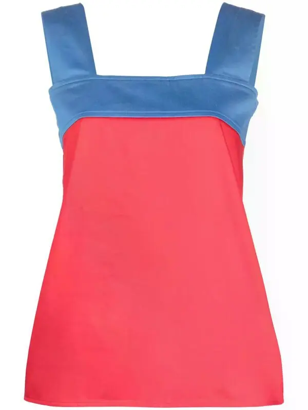 Saint Laurent Pre-owned 1970s Colour-block Sleeveless Blouse