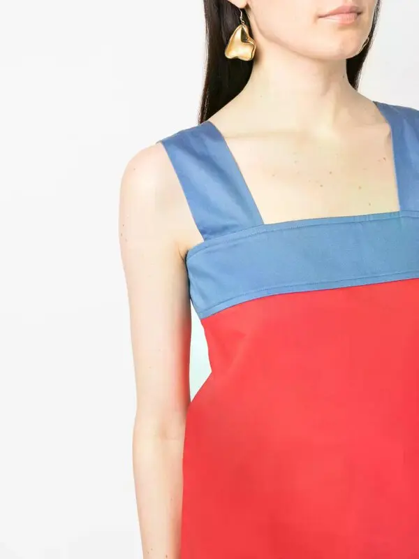 Saint Laurent Pre-owned 1970s Colour-block Sleeveless Blouse