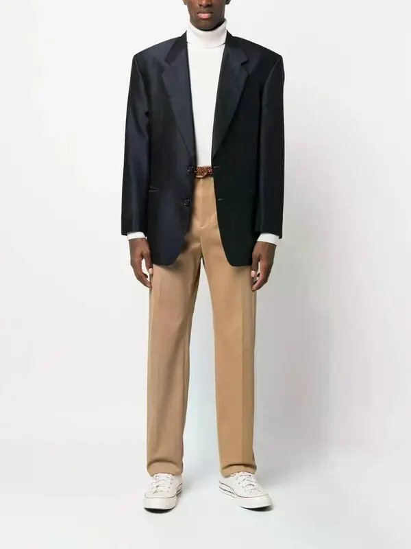 Gianfranco Ferre 1980s Stepped Lapels Blazer