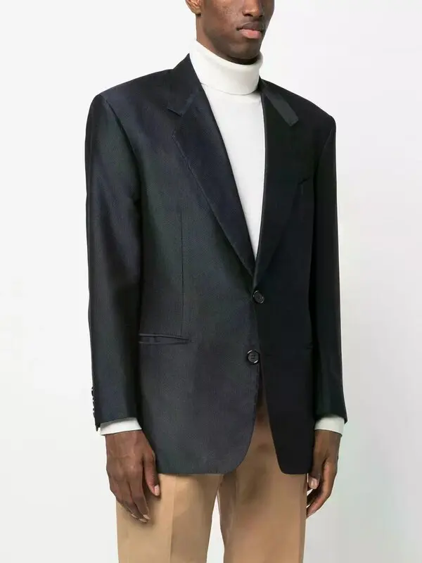 Gianfranco Ferre 1980s Stepped Lapels Blazer