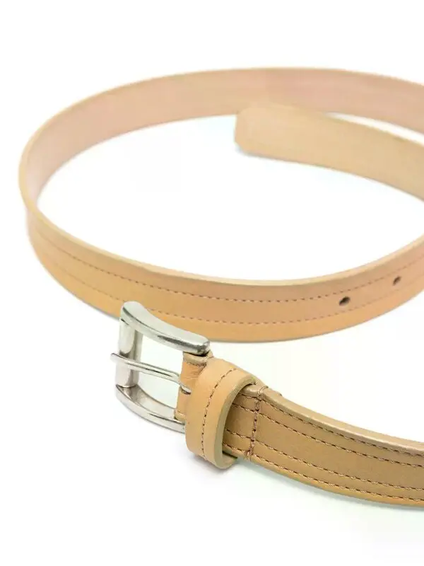 Gianfranco Ferre 2000s Stitched Buckled Belt