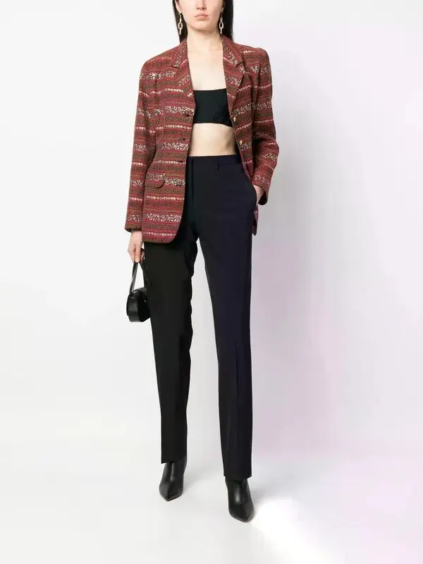 JEAN PAUL GAULTIER 1990s Graphic-print Single-breasted Blazer