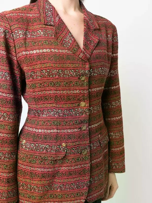 JEAN PAUL GAULTIER 1990s Graphic-print Single-breasted Blazer