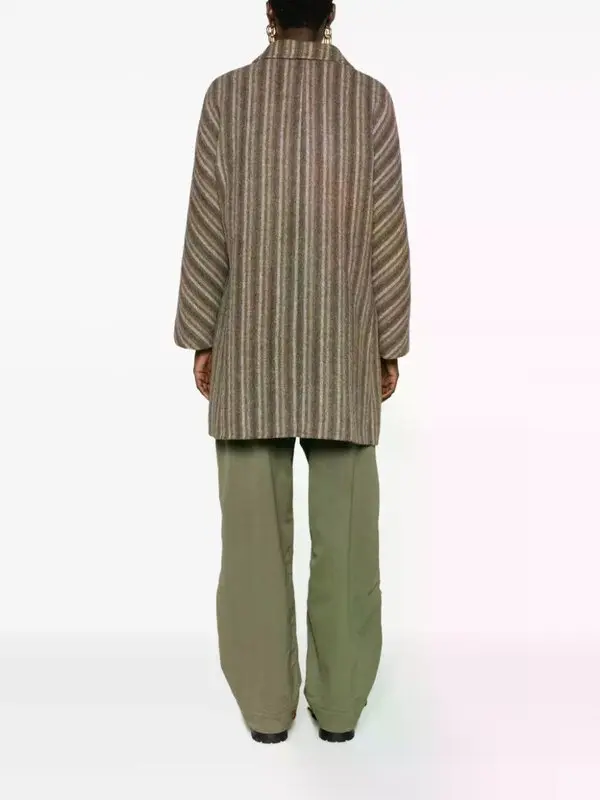 A.N.G.E.L.O. VINTAGE CULT 1960s Striped Wool Midi Coat