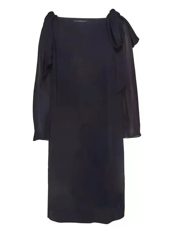 Chloé Crepe Tie-sleeve Dress