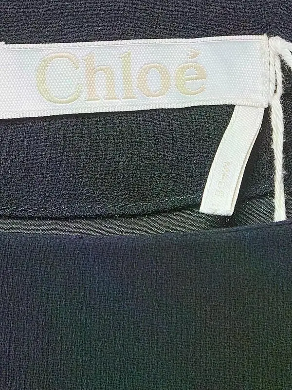 Chloé Crepe Tie-sleeve Dress