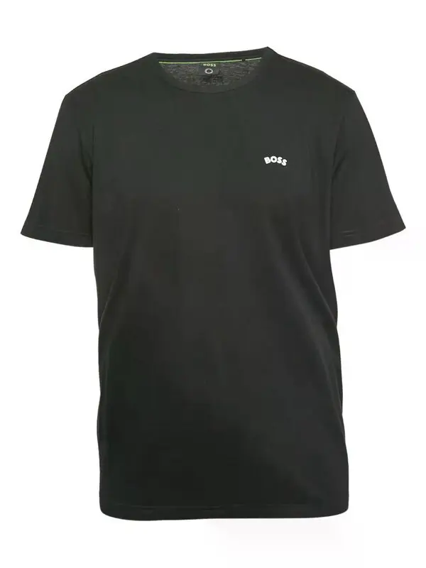 BOSS Pre-owned Logo-embroidered T-shirt - Black
