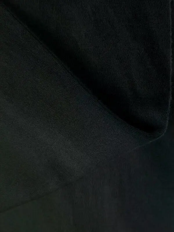Saint Laurent 1980s Fringed Wool Scarf