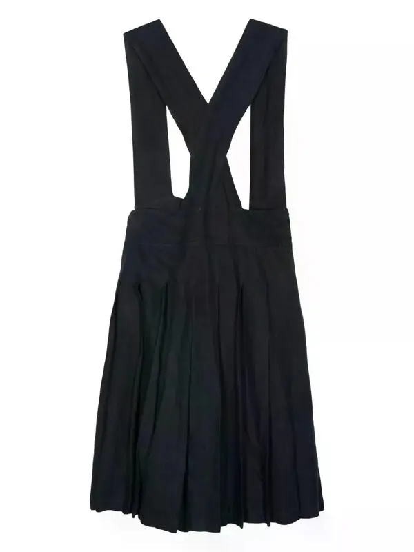 Comme Des Garçons 2000s Dungarees-style Midi Skirt