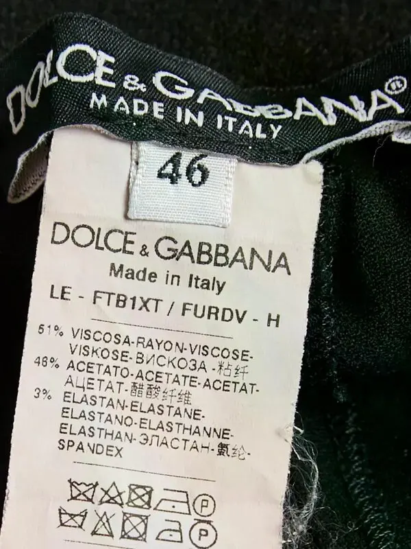 Dolce & Gabbana Straight-leg Trousers - Black