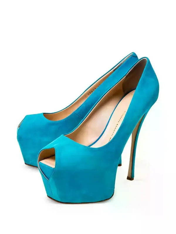 GIUSEPPE ZANOTTI 150mm Liza Platform Pumps - Blue