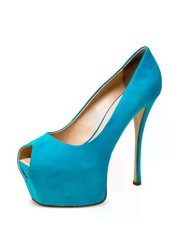 GIUSEPPE ZANOTTI 150mm Liza Platform Pumps - Blue