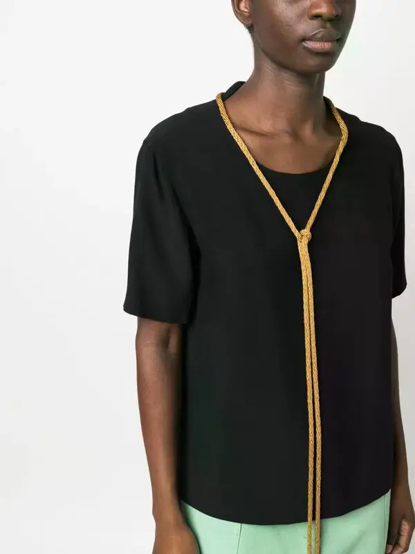Moschino 2000s Cord Detail T-shirt