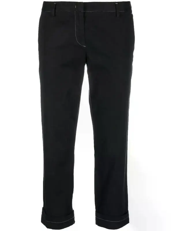 Prada 2000s Low-rise Cropped Trousers